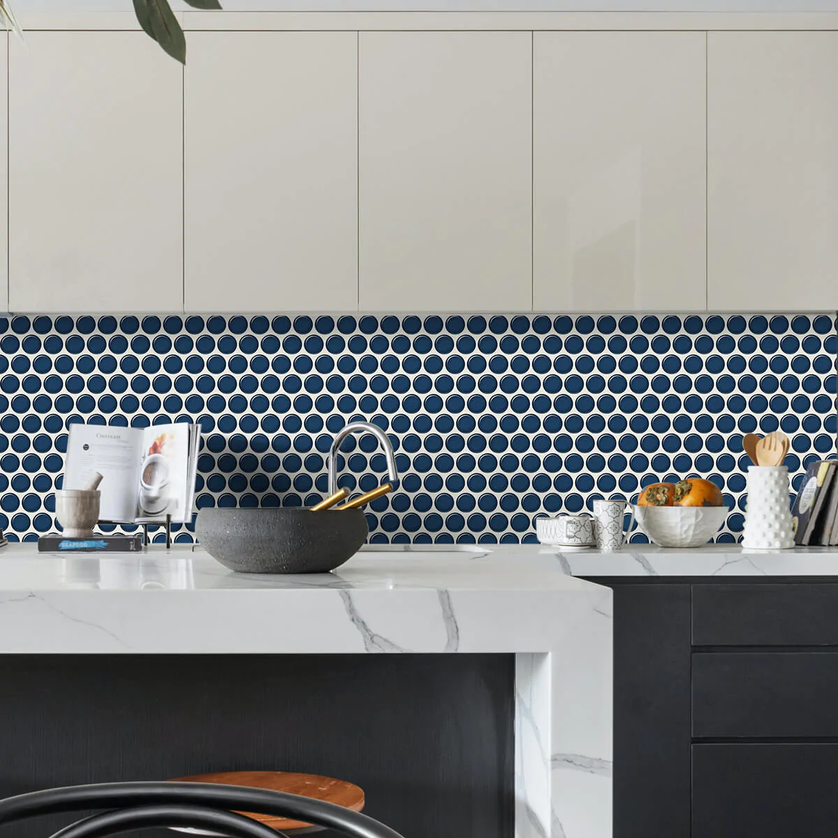 Penny Tile Backsplash Commomy