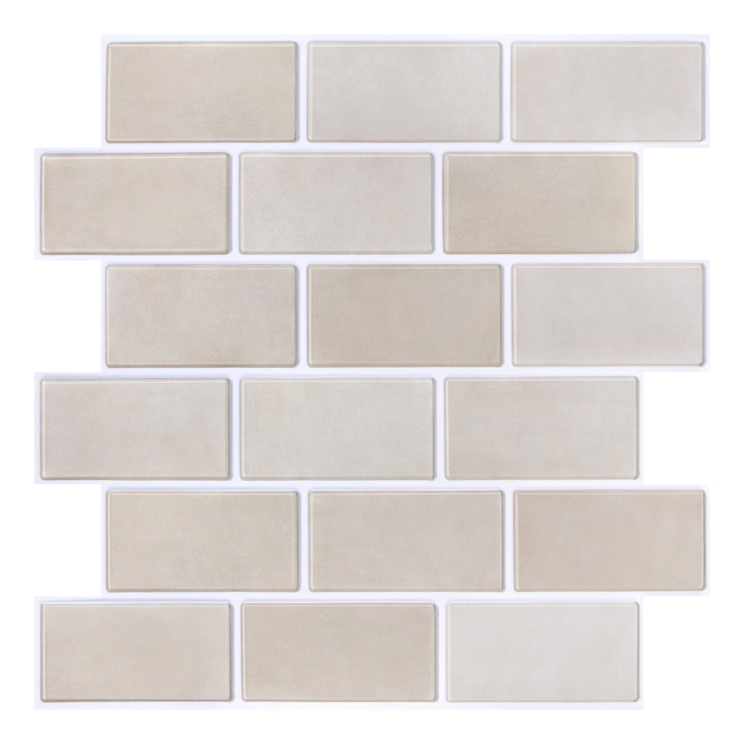 3D Toledo Cream Subway Peel and Stick Wall Tile – Commomy