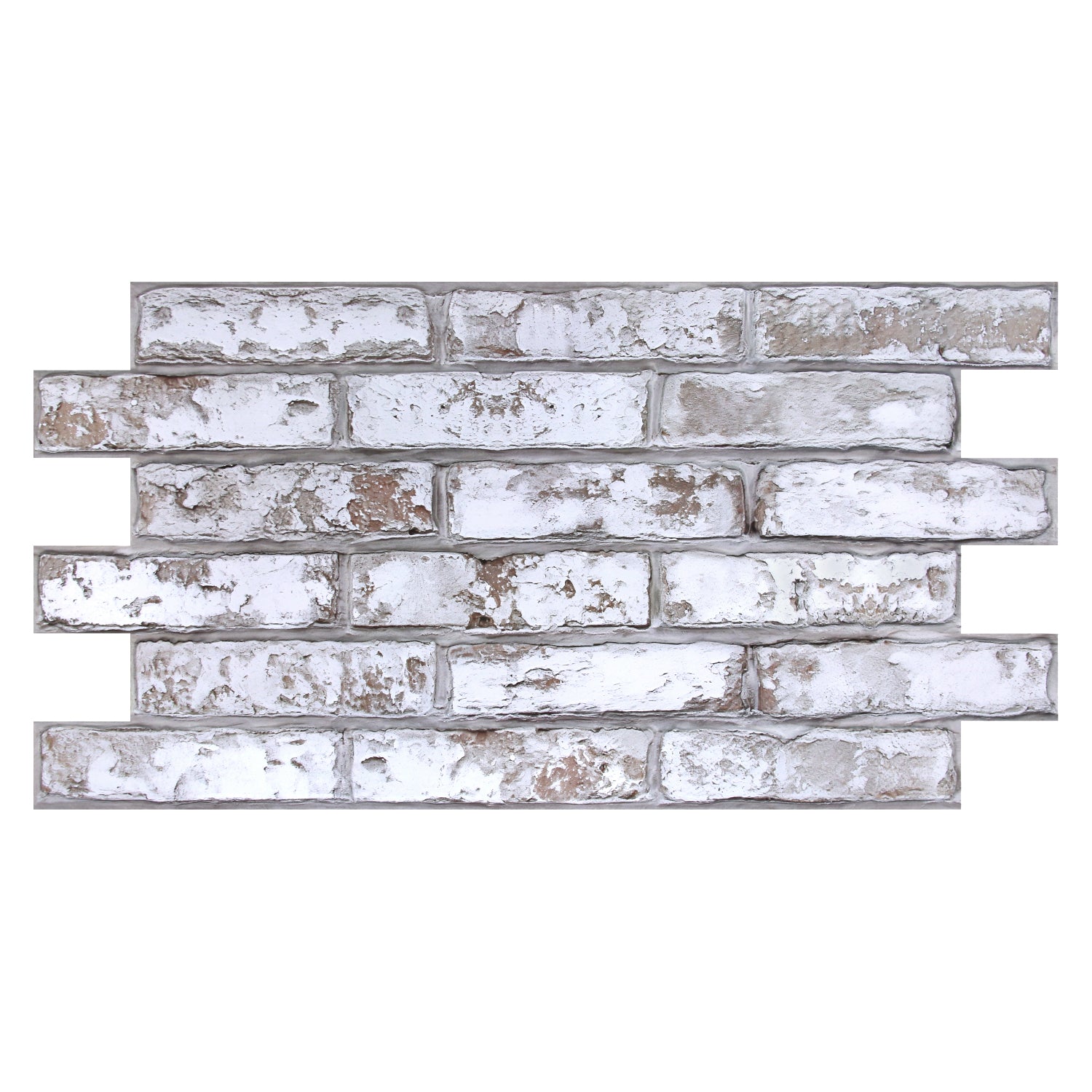 3D Rustic Whitewash Brick Wall Panels Peel and Stick -Large Size – Commomy