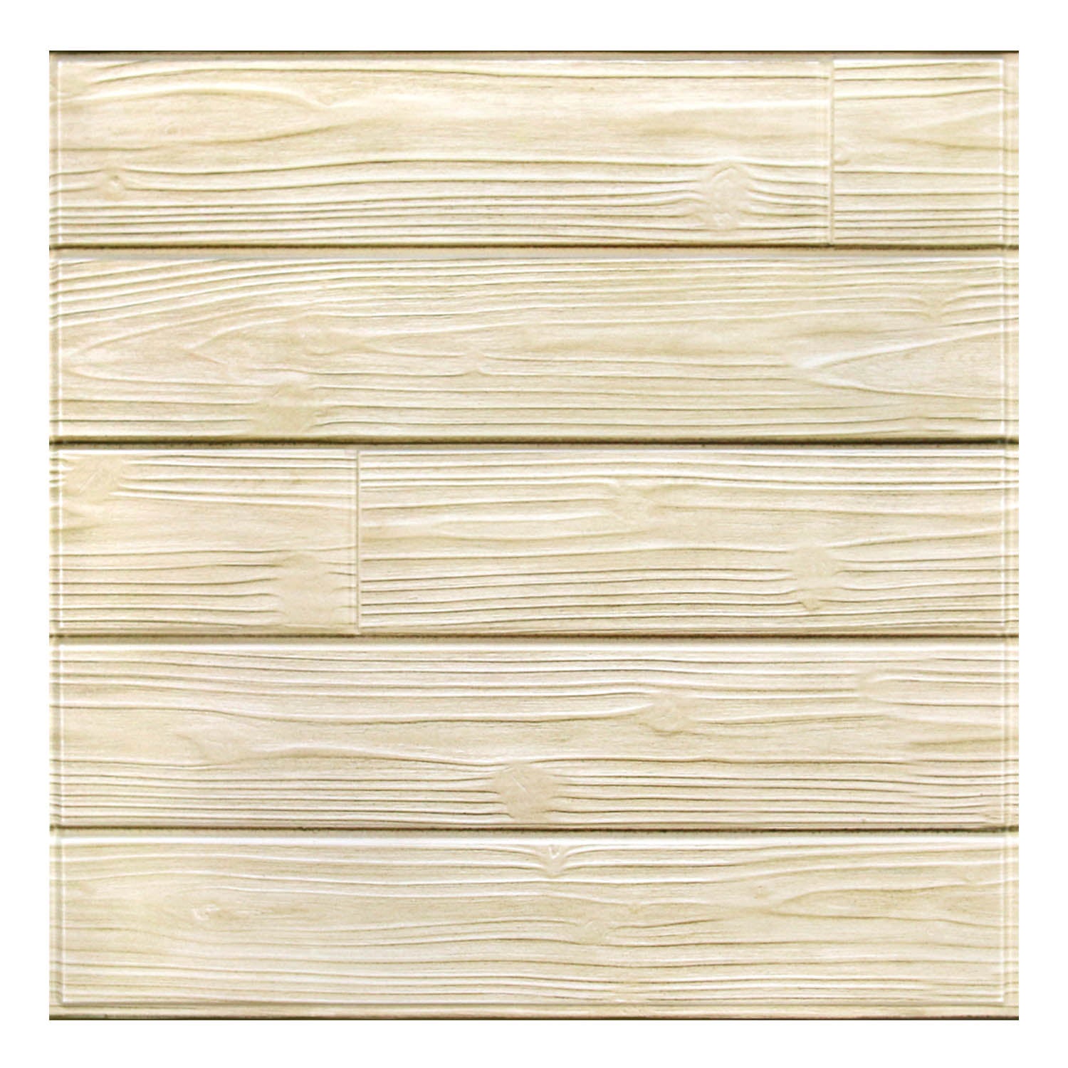 3D Butter Yellow Shiplap Wood Peel and Stick Wall Tile – Commomy