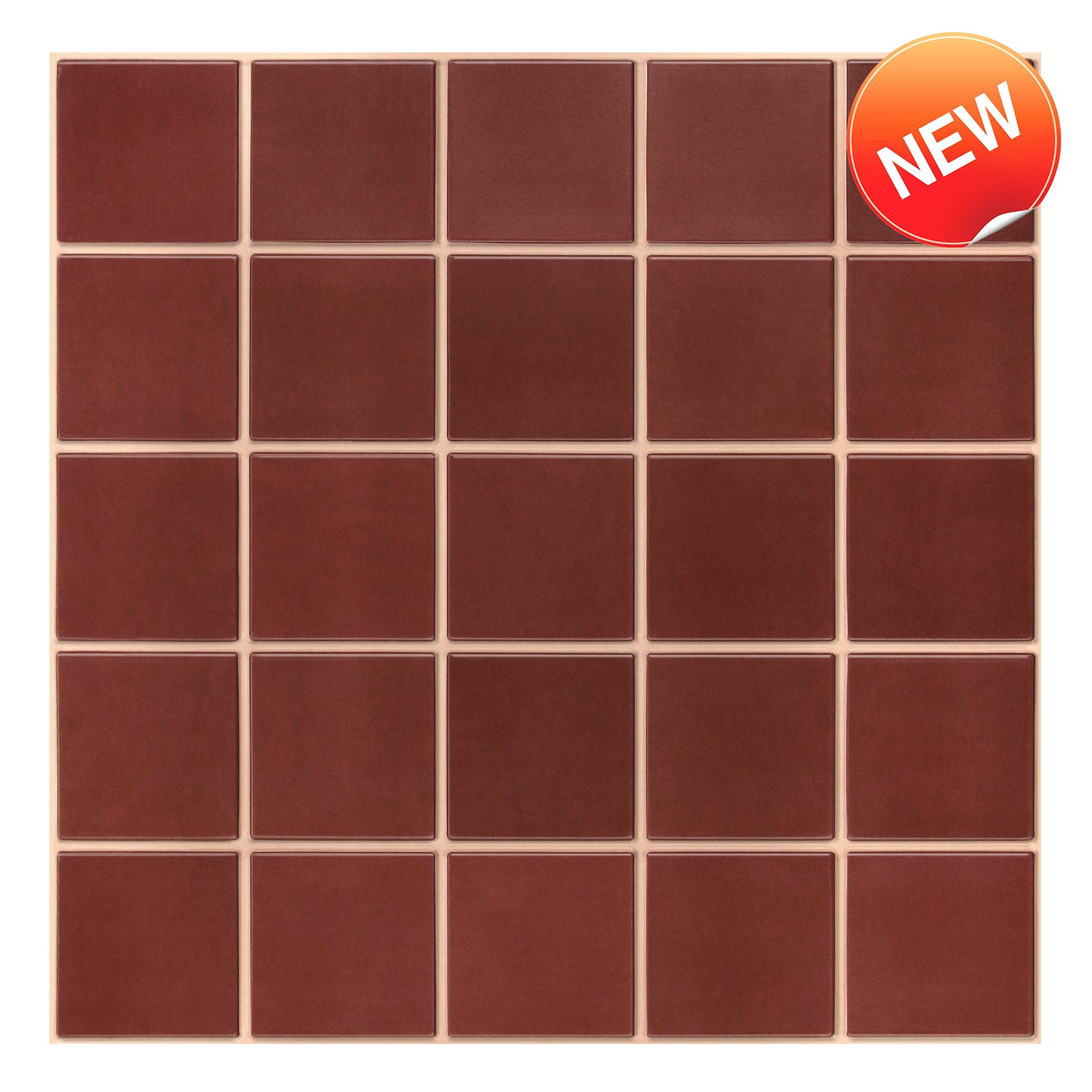 3D Red Square Peel and Stick Wall Tile – Commomy
