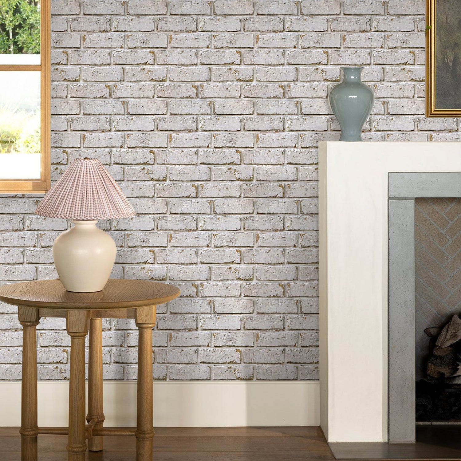 3D Distressed White Brick Peel and Stick Wall Tile – Commomy