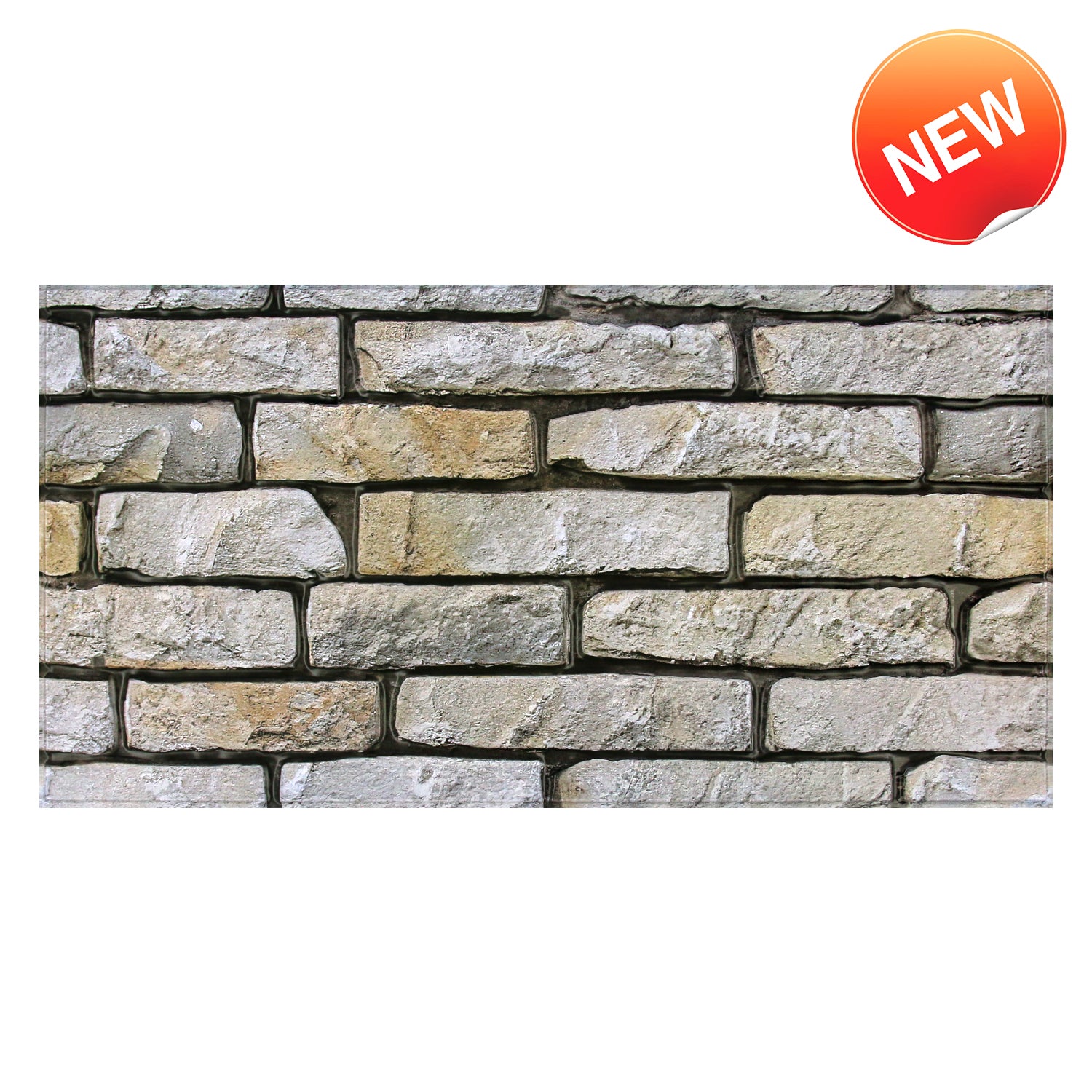 3D Drystack Stone Wall Panels Peel and Stick -Large Size – Commomy