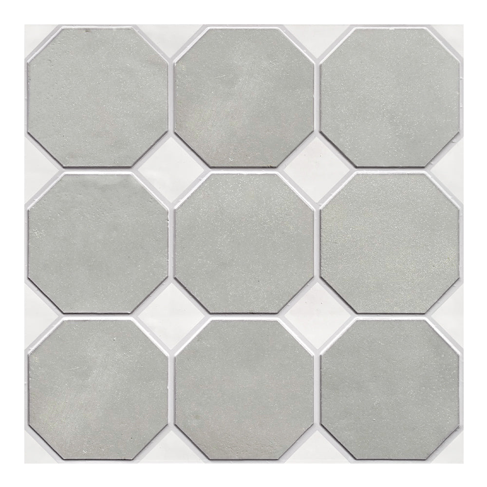 3D Grey and White Geometric Peel and Stick Wall Tile – Commomy