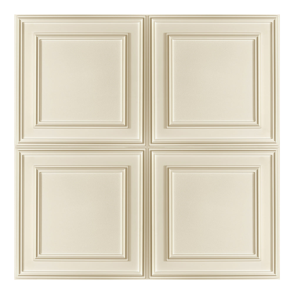 3D Light Yellow Square Peel and Stick Wall Tile – Commomy