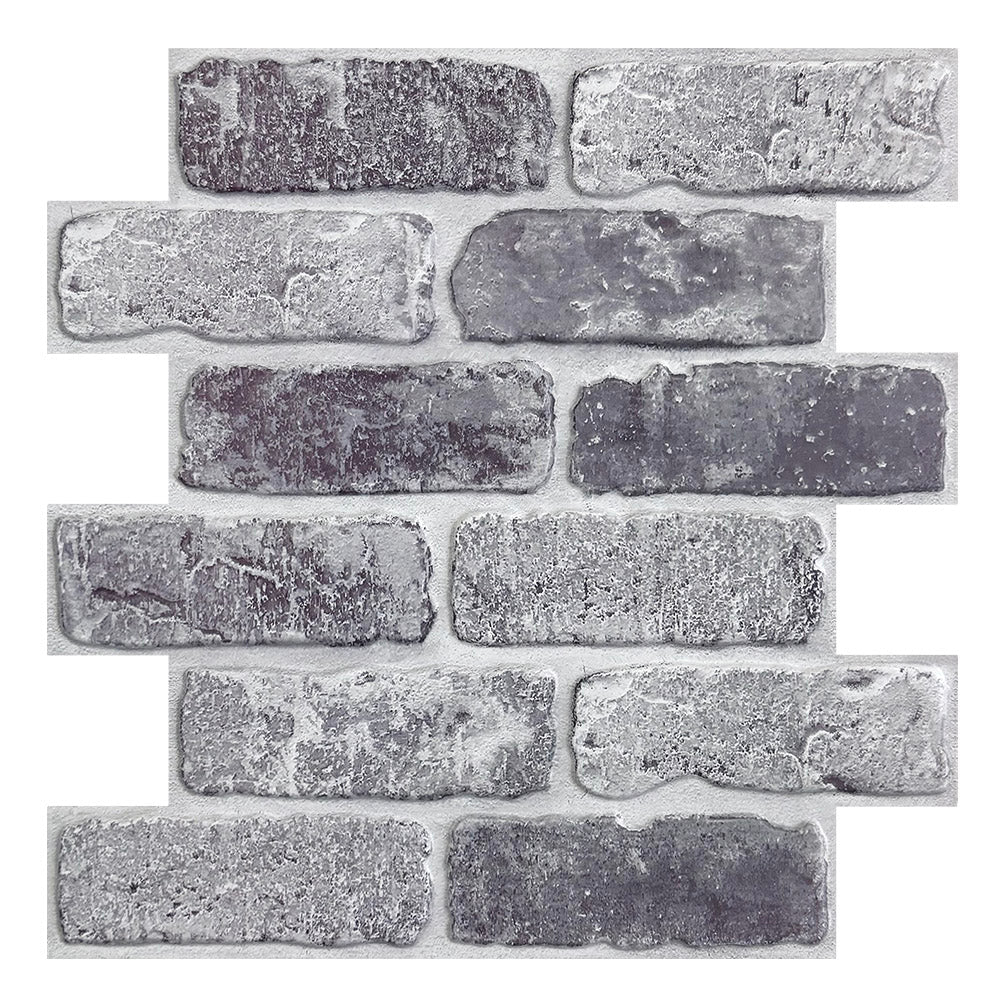 3D Limewashed Brick Peel and Stick Wall Tile – Commomy