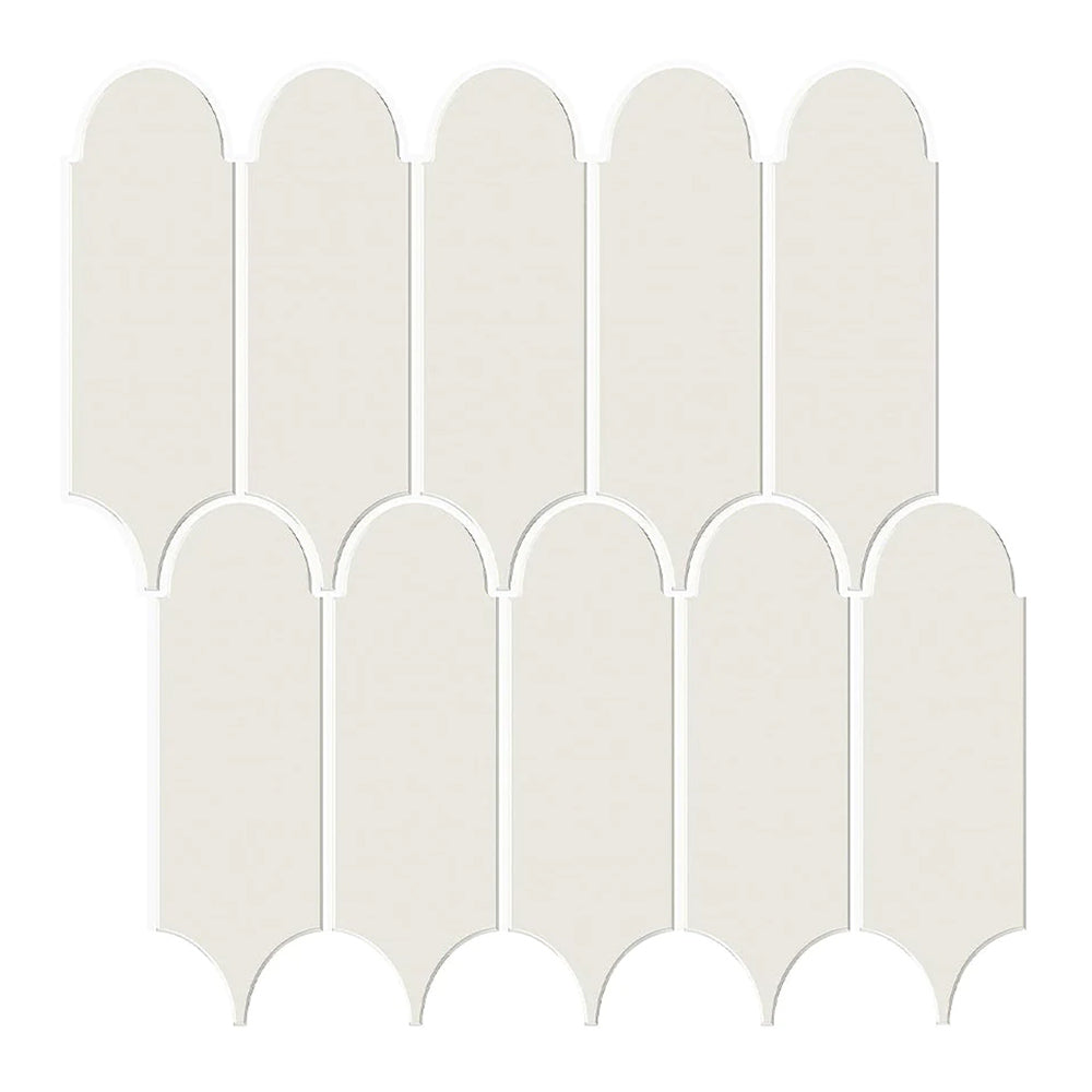 Beige Fish Scale Backsplash Peel and Stick Tile - Thicker Design – Commomy