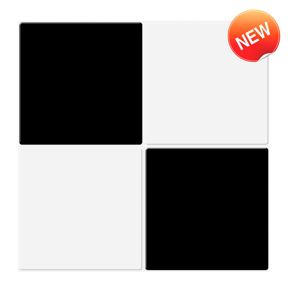 Black And White Square Peel And Stick Backsplash Tile- Thicker Design ...