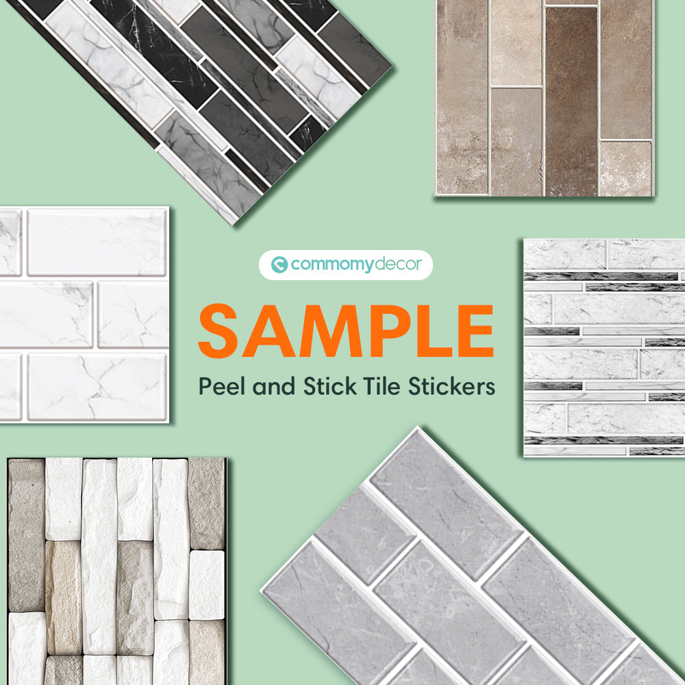 Peel and Stick Tile Stickers Sample (1 Sheet) – Commomy
