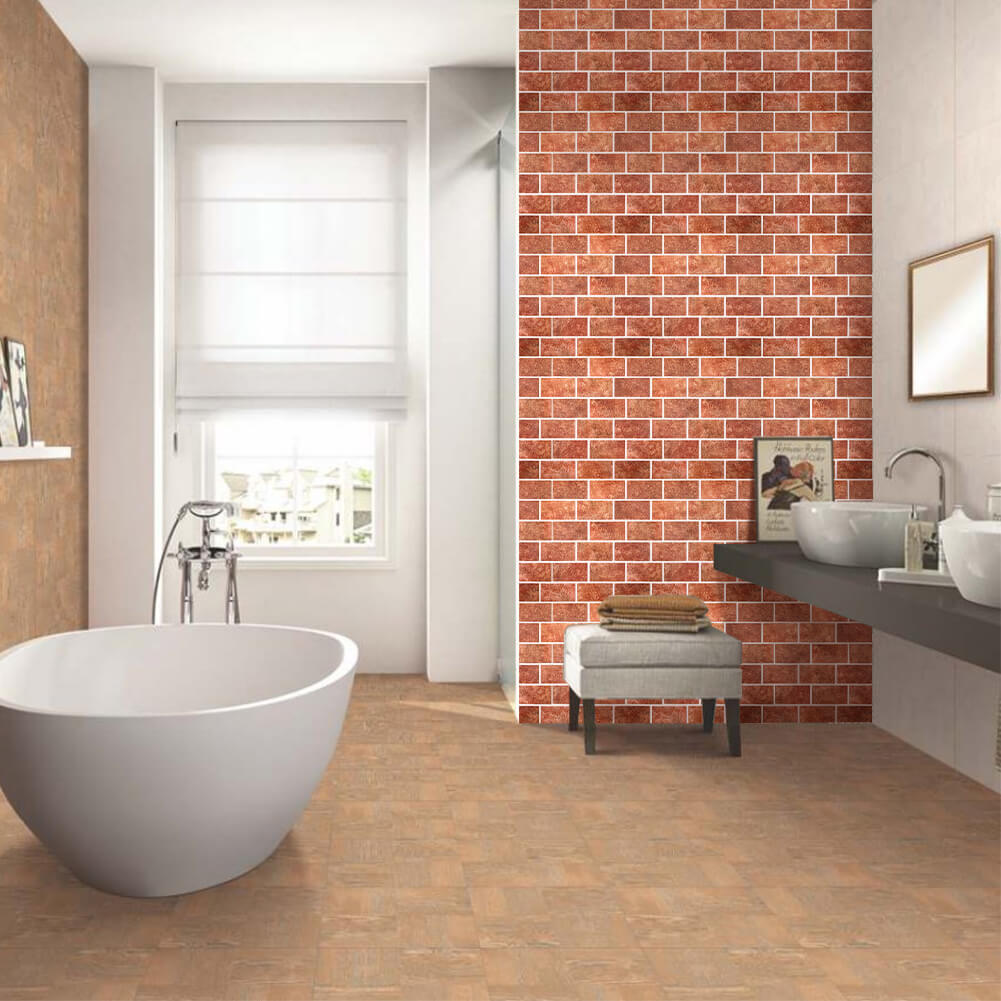 bathroom tiles brick effect