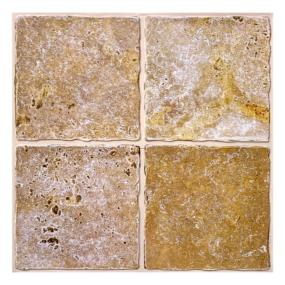 3D Tan Rock Stone Peel and Stick Wall Tile – Commomy