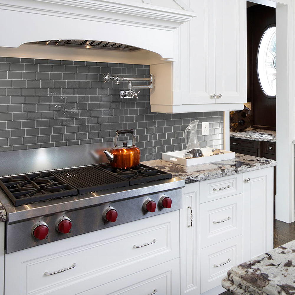 slate grey backsplash