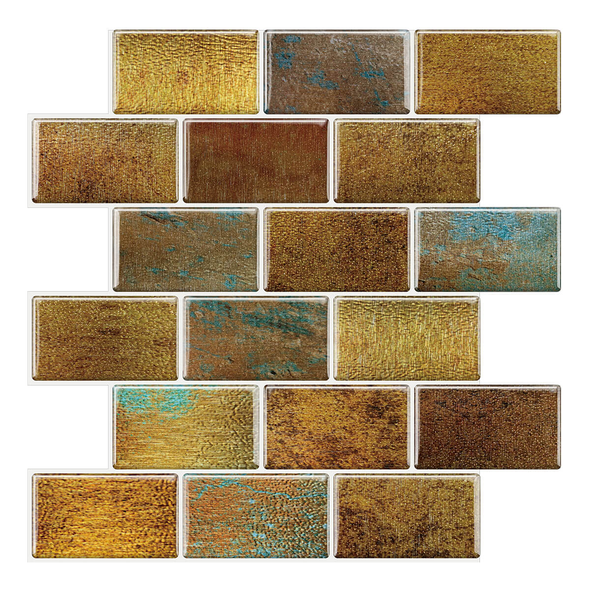 Metal Subway Peel and Stick Backsplash Tile - Thicker Design – Commomy
