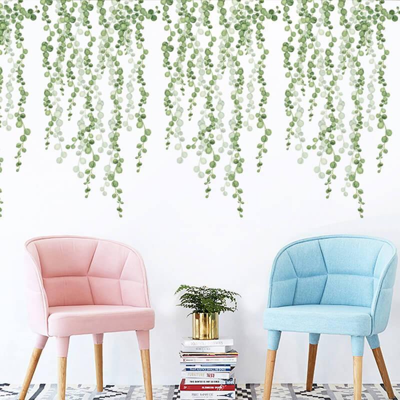 String of Pearls Vine Peel and Stick Wall Decals – Commomy