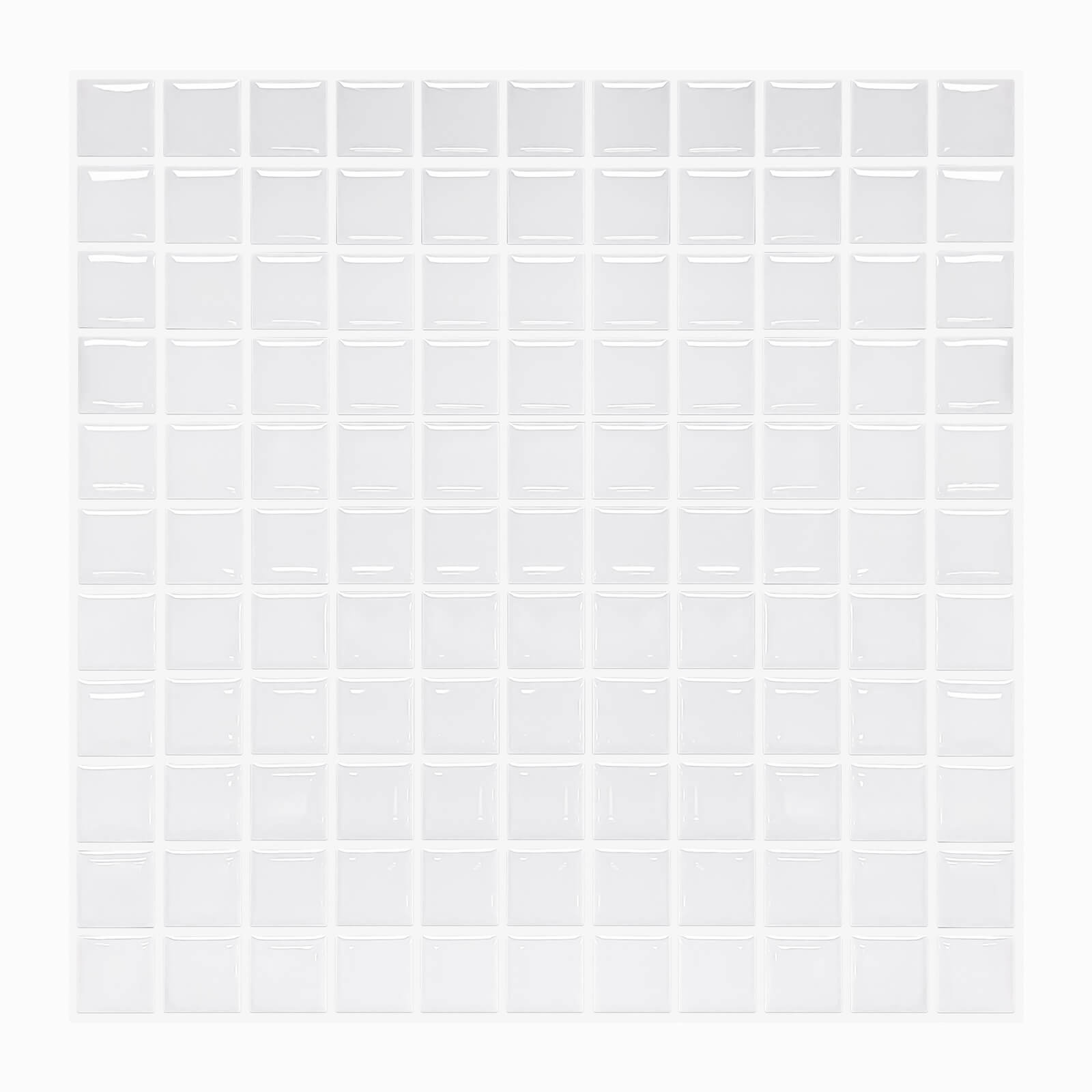 Pure White Mosaic Peel and Stick Tile Backsplash – Commomy